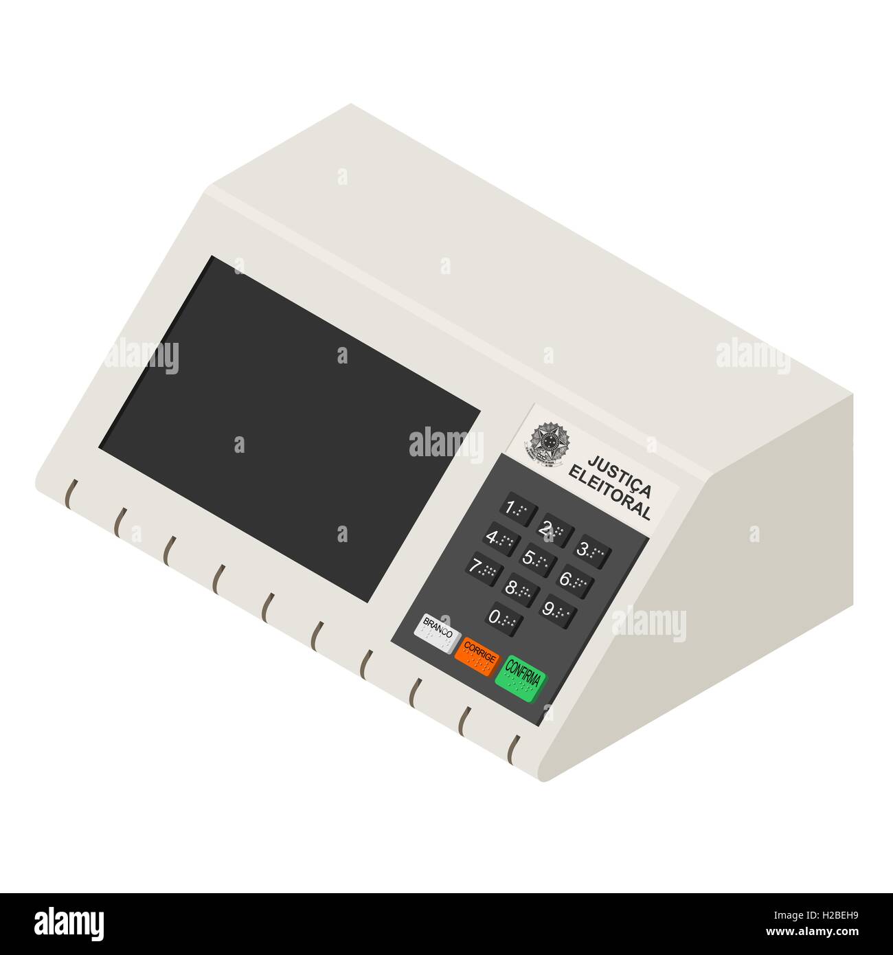 Brazilian voting machine ballot box vector illustration Stock Vector ...