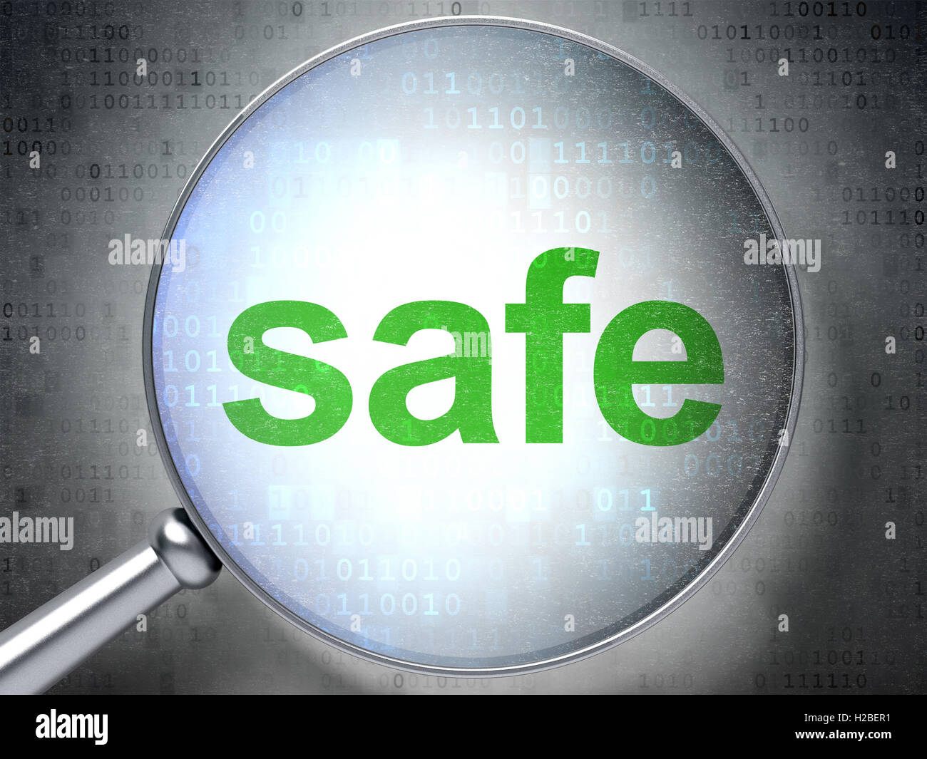 Safety concept: Safe with optical glass Stock Photo - Alamy