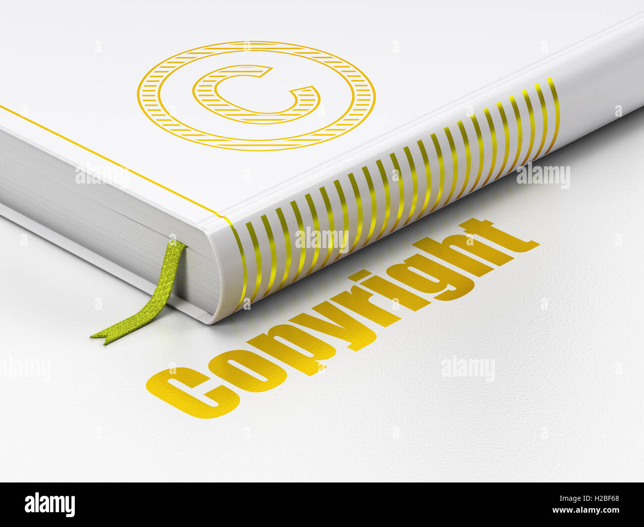 Law concept: book Copyright, Copyright on white background Stock Photo ...