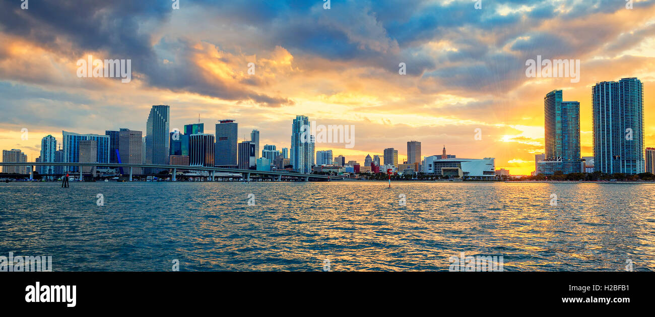 Miami, panoramic view Stock Photo - Alamy