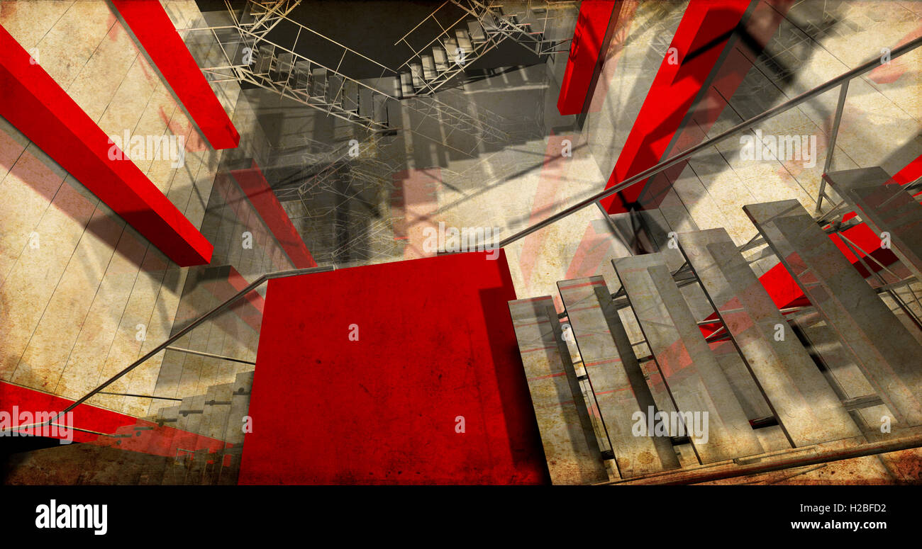 laboratory. Modern industrial interior, stairs, clean space in i Stock ...