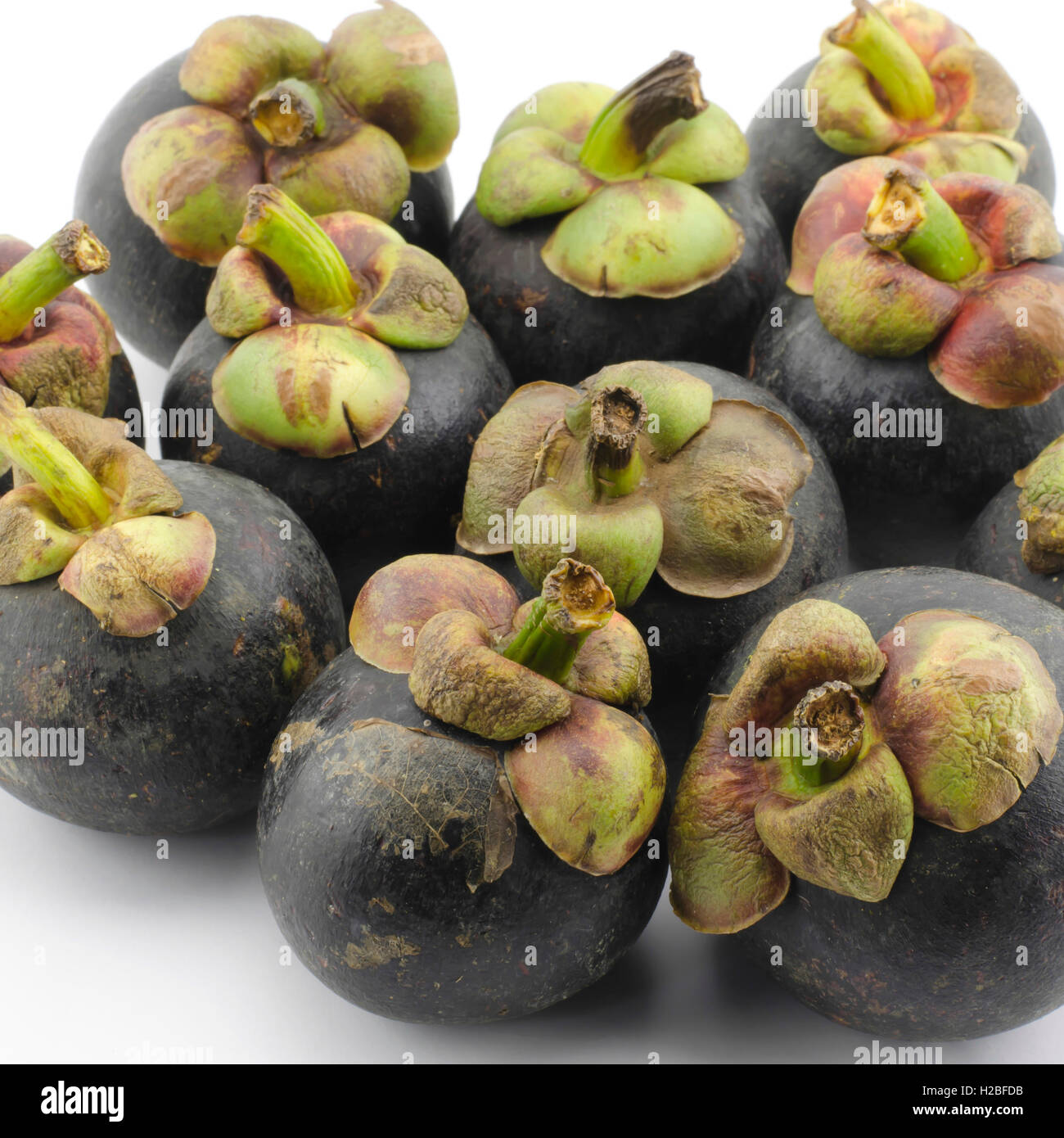 mangosteen isolated on white Stock Photo - Alamy
