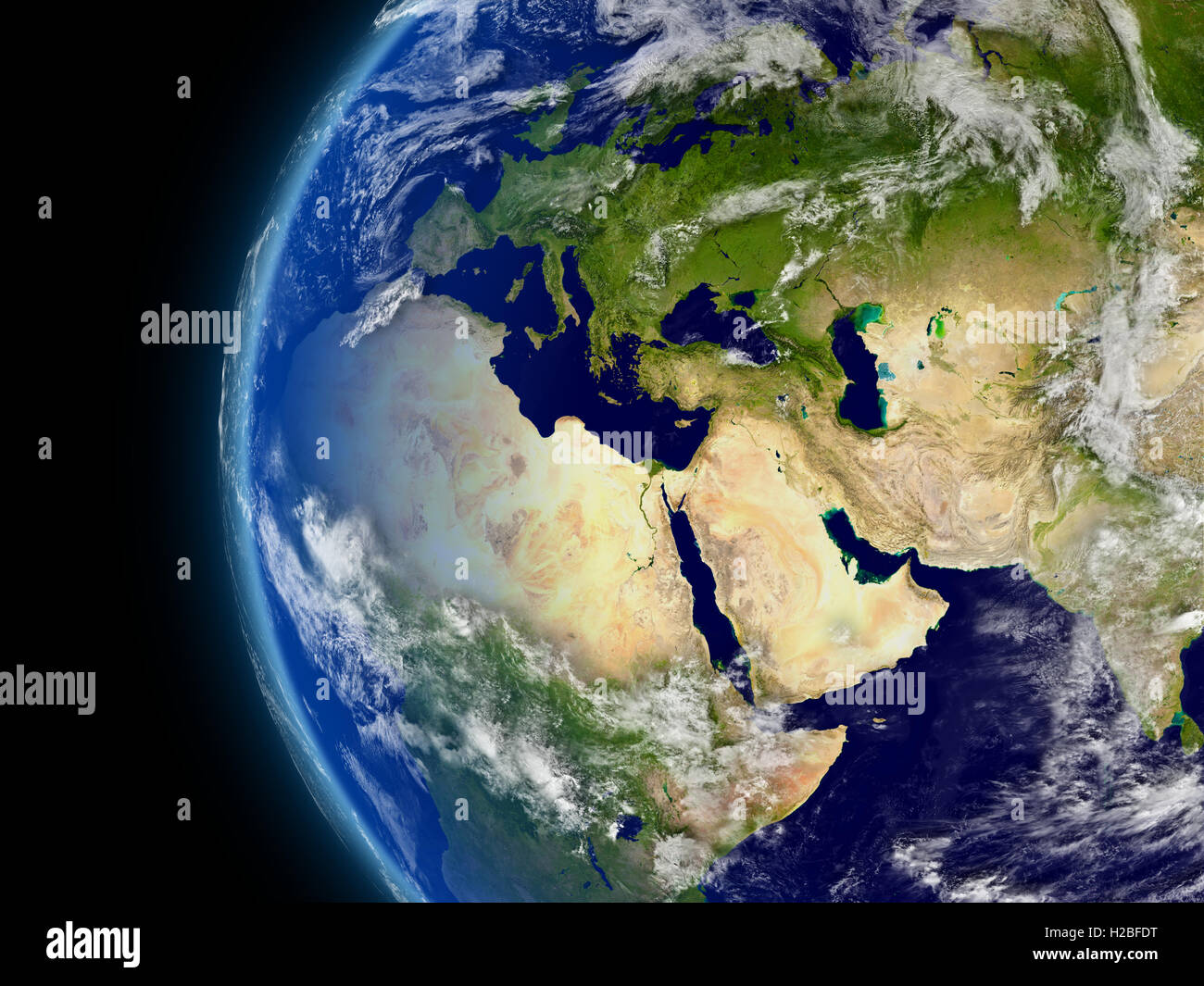 Emea map illustration hi-res stock photography and images - Alamy