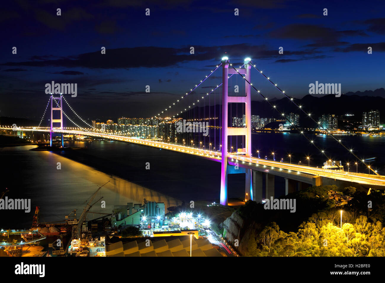 Hong Kong bridge Stock Photo - Alamy