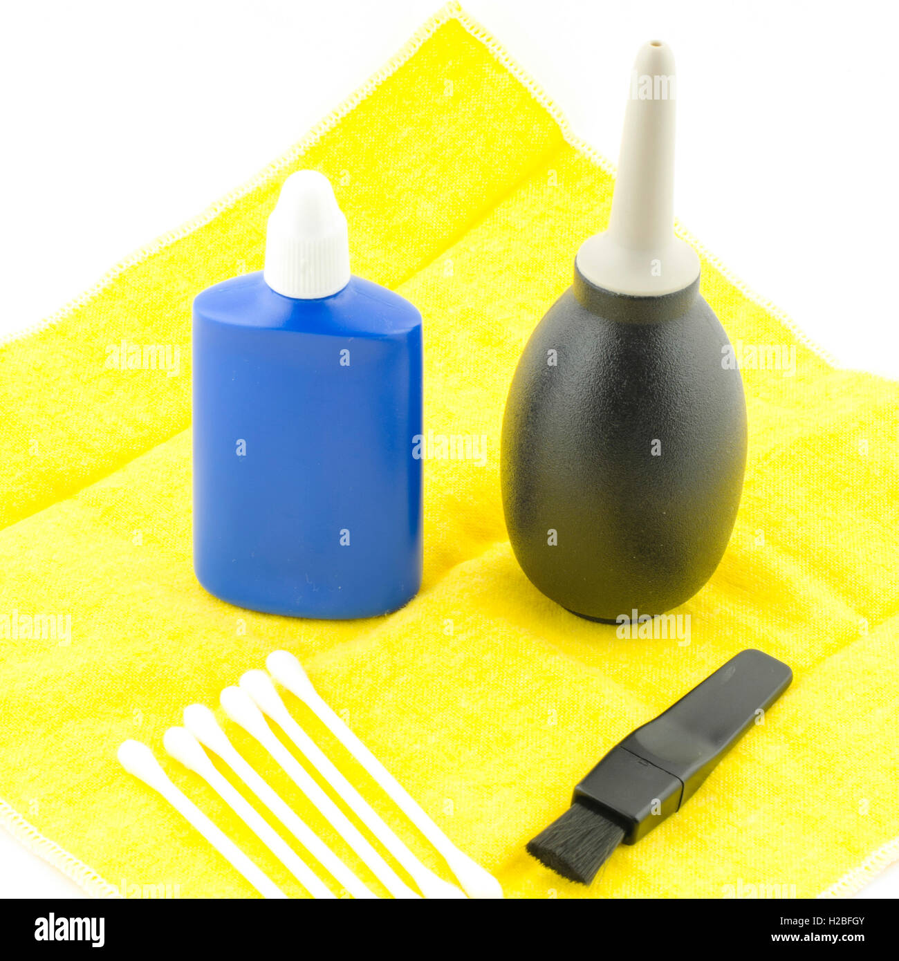 cleaning camera lens set Stock Photo - Alamy