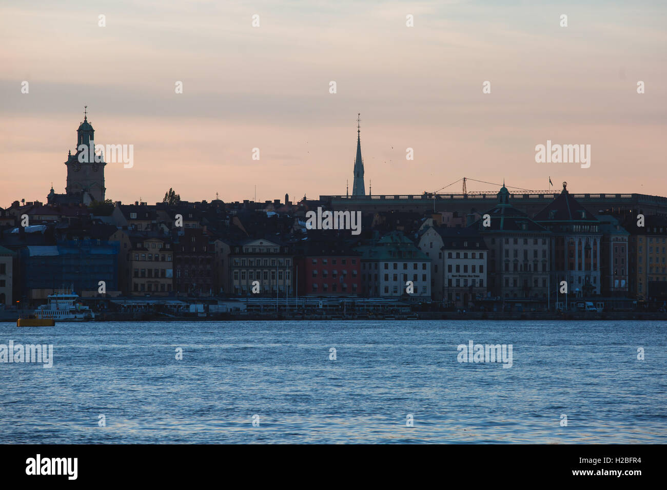 Beautiful super wide-angle panoramic aerial view of Stockholm, Sweden ...