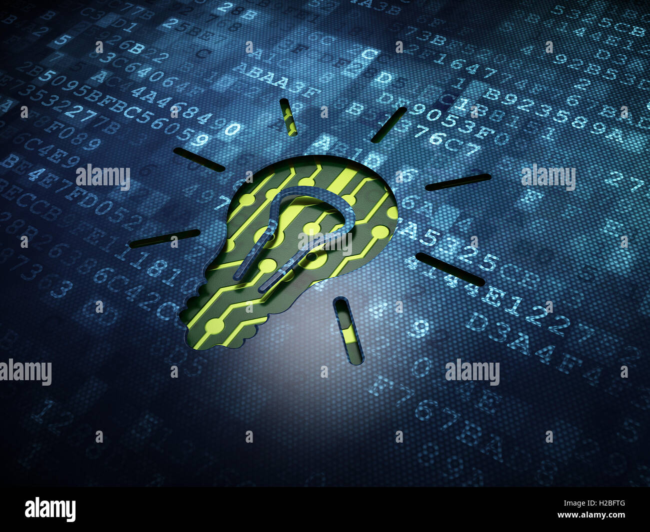 Light bulb on green screen hi-res stock photography and images - Alamy