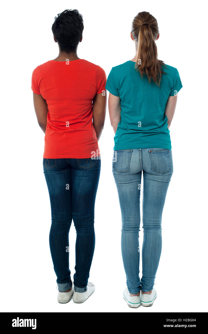 With her back facing Cut Out Stock Images & Pictures - Alamy