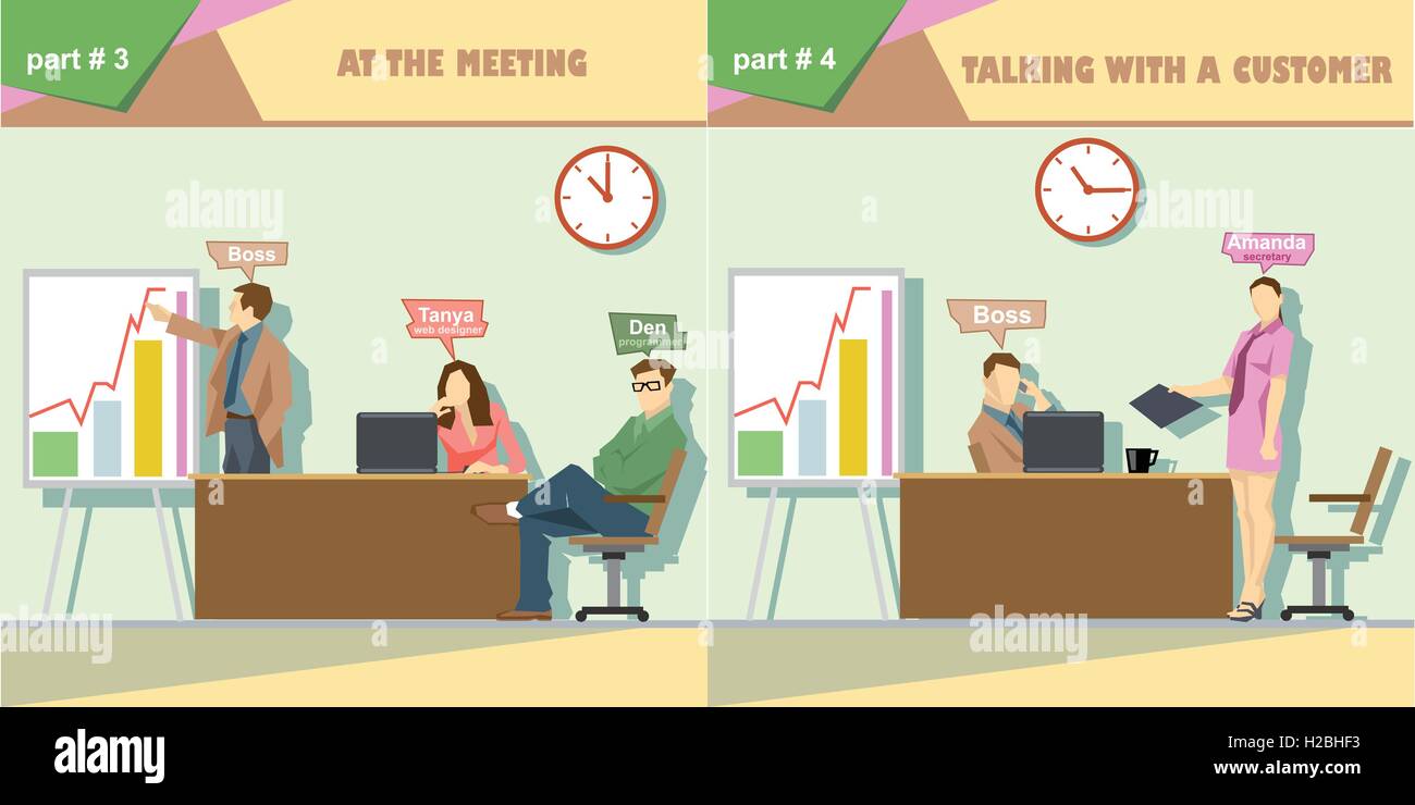 Office training laptops Stock Vector Images - Alamy