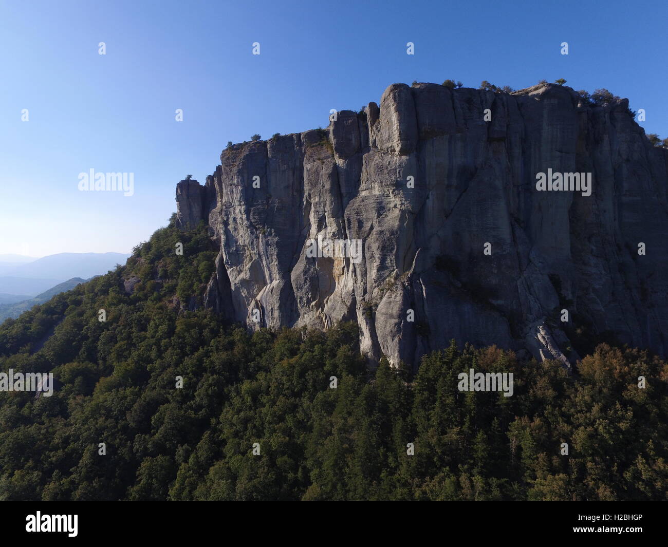 PIETRA DI BISMANTOVA (aerial view). Castelnovo Monti, Emilia-Romagna ...