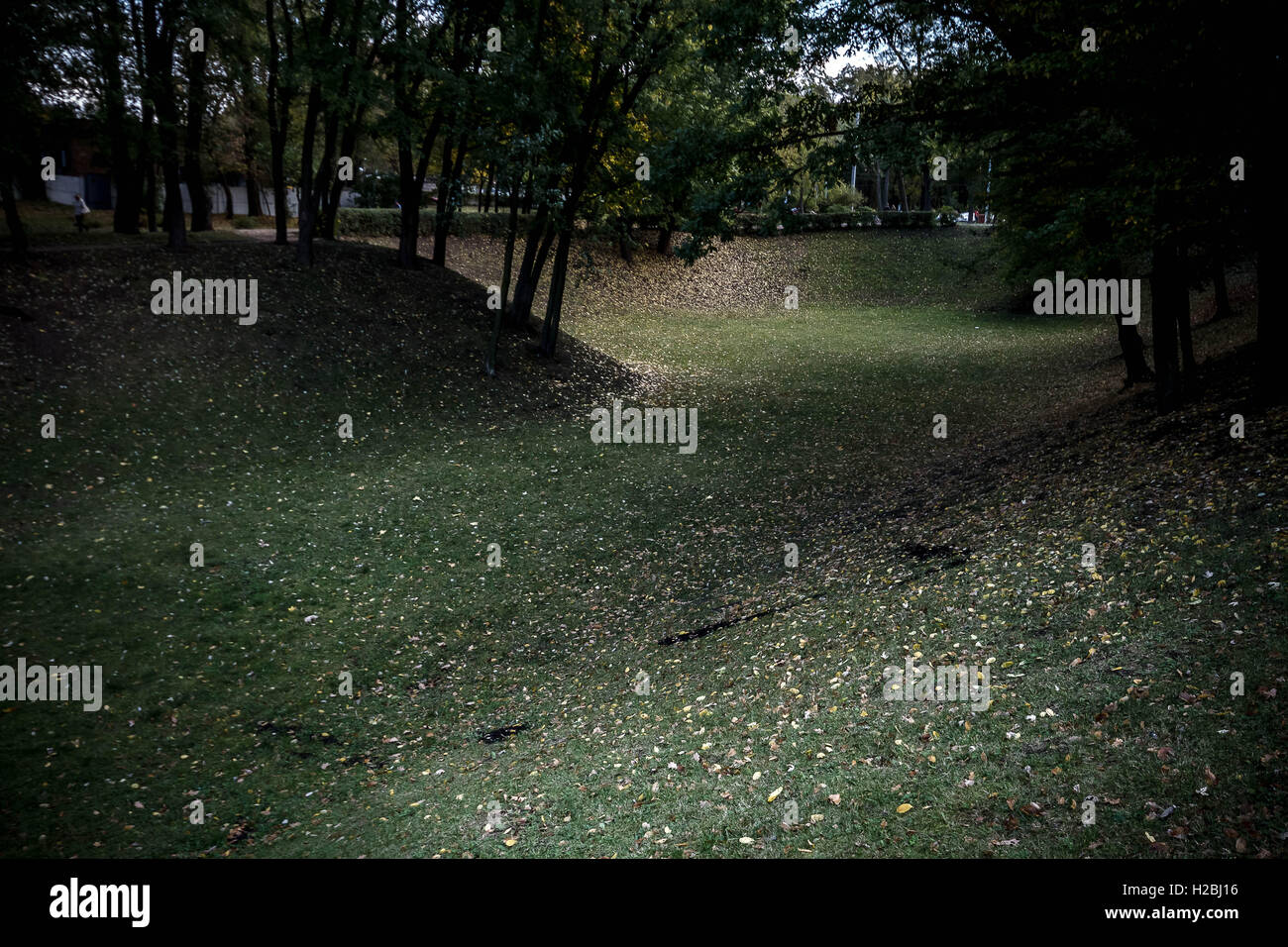 Babyn Yar WW2 massacre site and memorial in Kiev, Ukraine Stock Photo ...