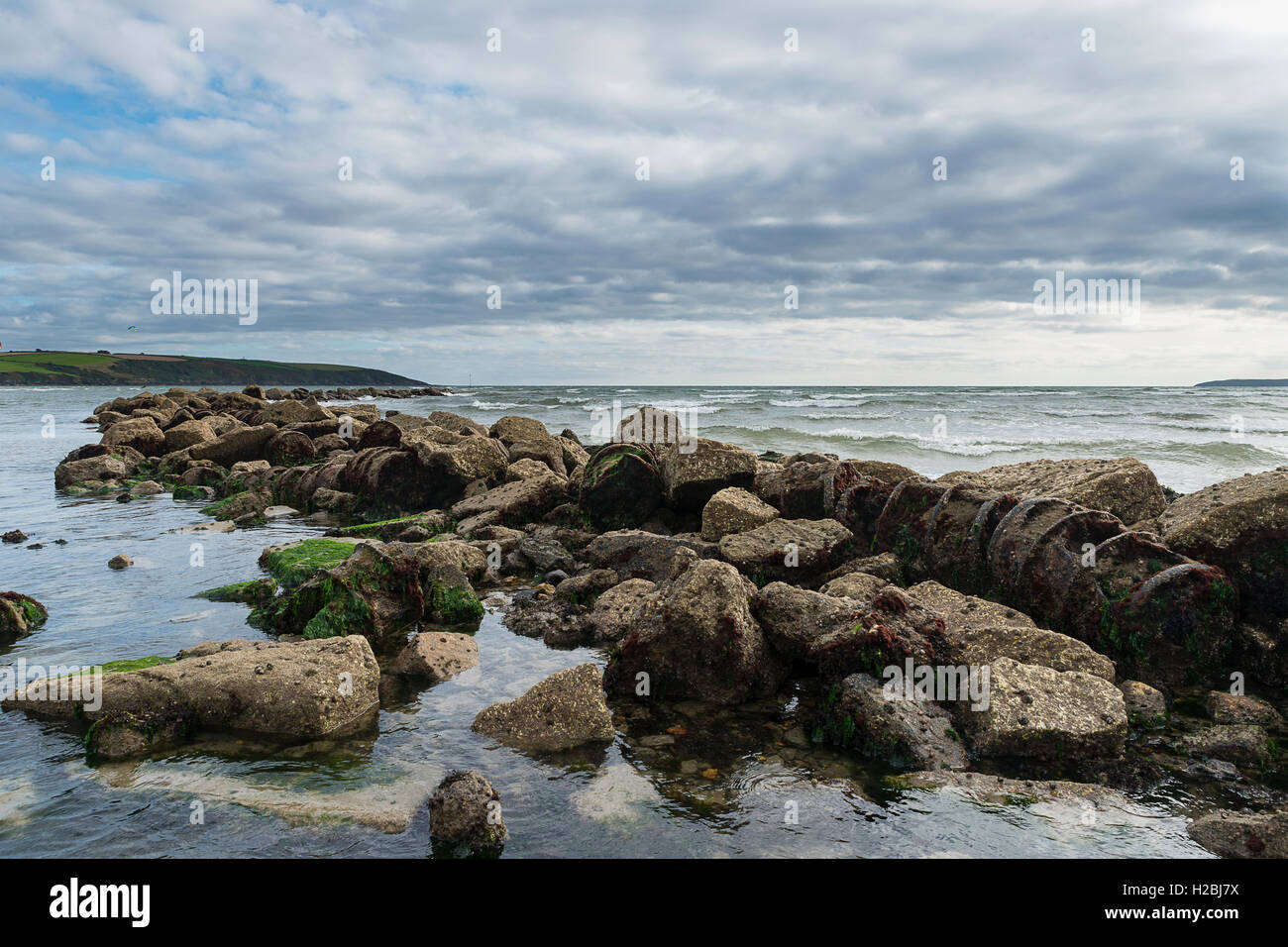 French owned China Clay Works at Par Sands in Cornwall. These photo ...