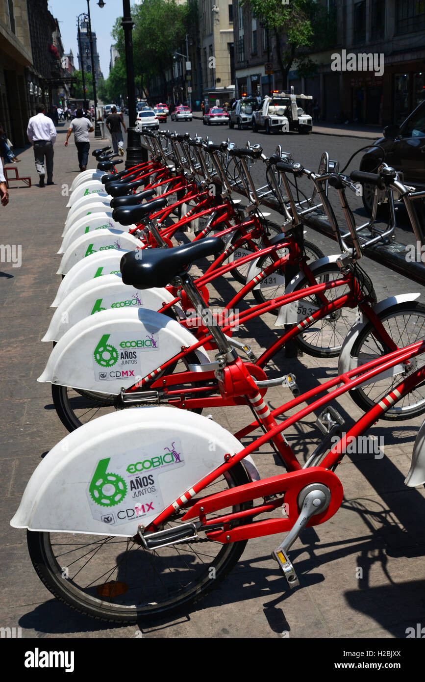 Mexico, Mexico City, City Bicycles Stock Photo - Alamy