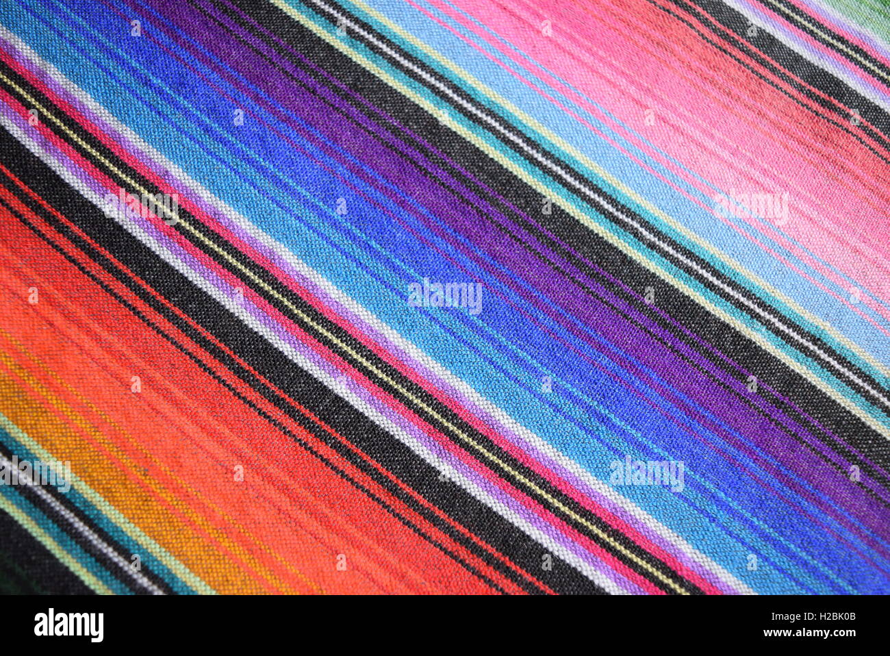 Texture: South American hand made colorful fabric with traditional ...