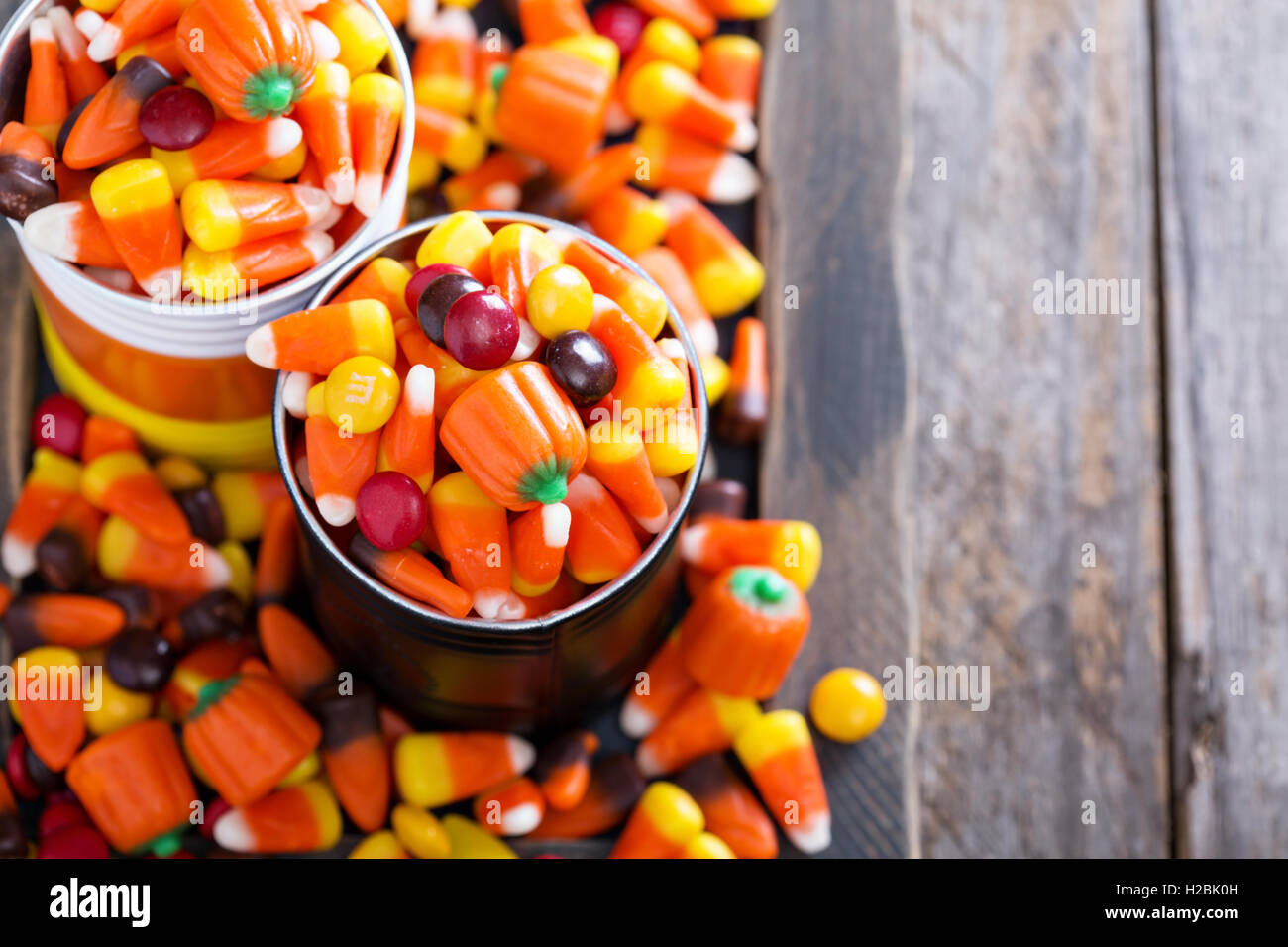 Halloween candy copy space Stock Photo - Alamy