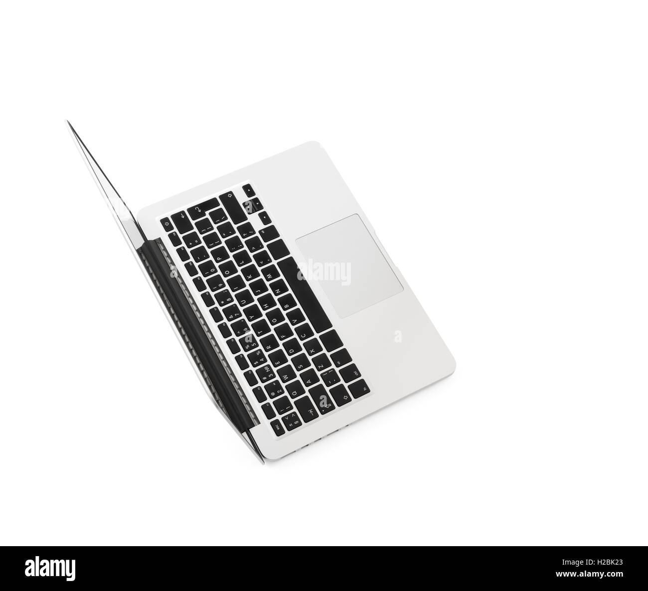 Laptop on white background isolated, close-up Stock Photo - Alamy