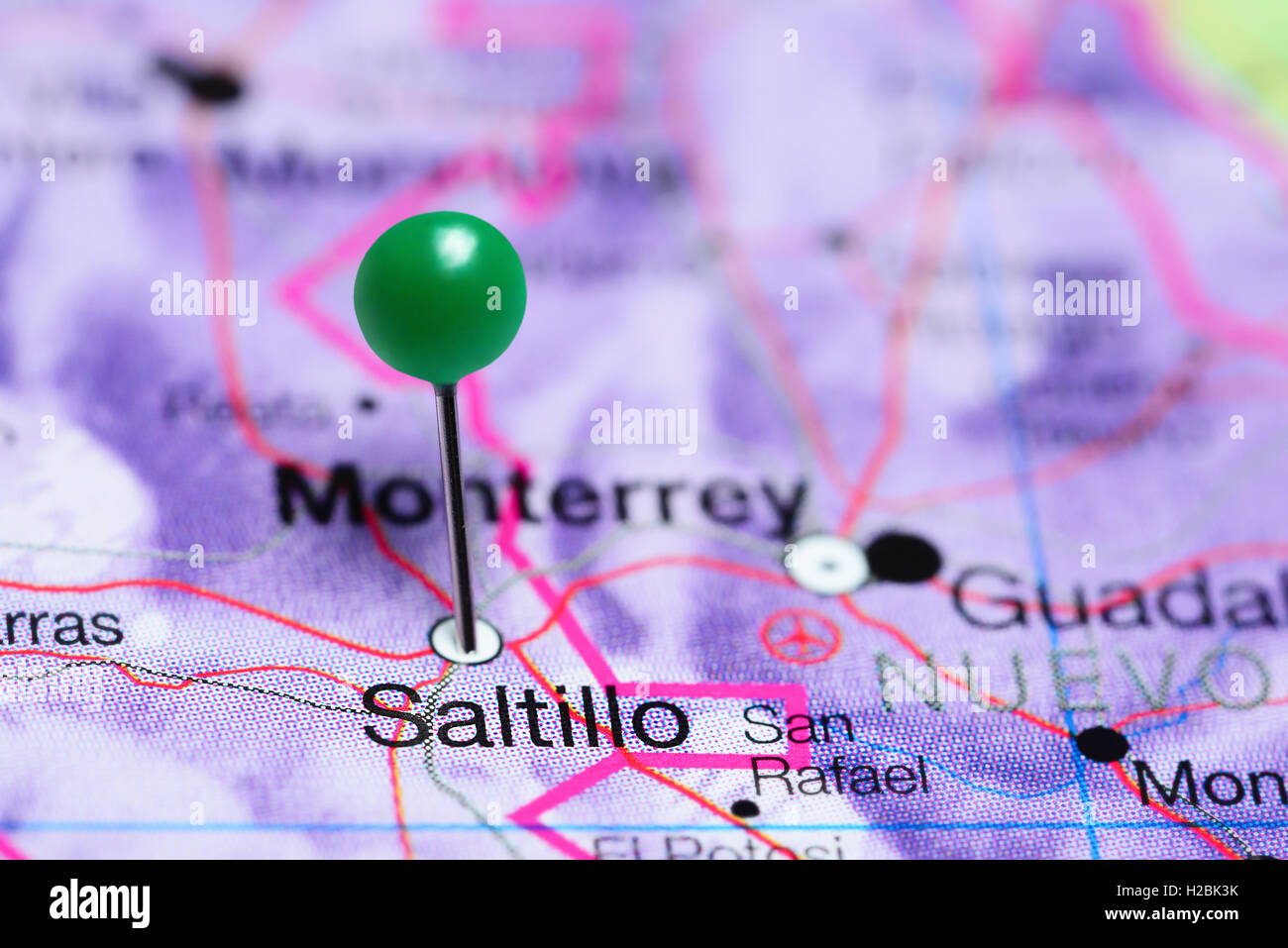 Map of saltillo mexico hi-res stock photography and images - Alamy