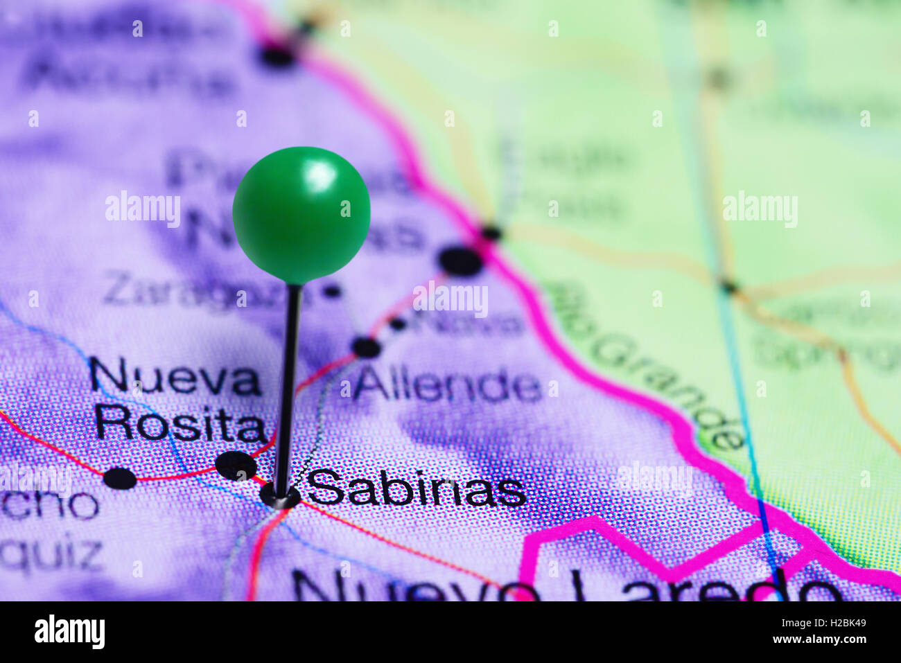 Sabinas mexico map hi-res stock photography and images - Alamy