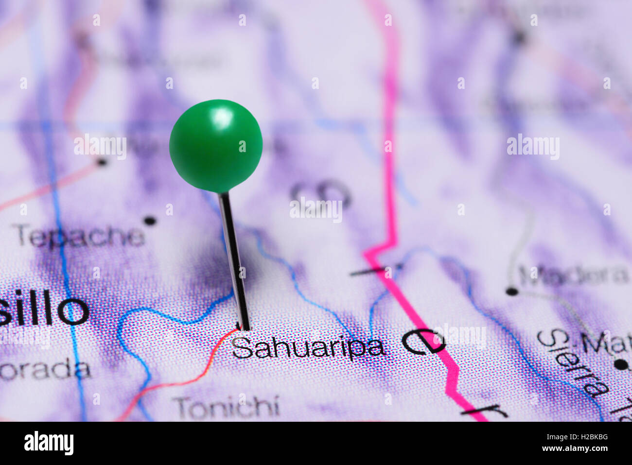 Sahuaripa mexico map hi-res stock photography and images - Alamy