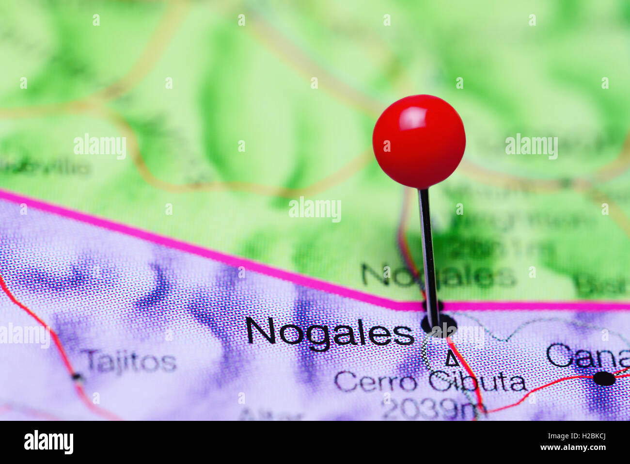 Map of nogales mexico hi-res stock photography and images - Alamy