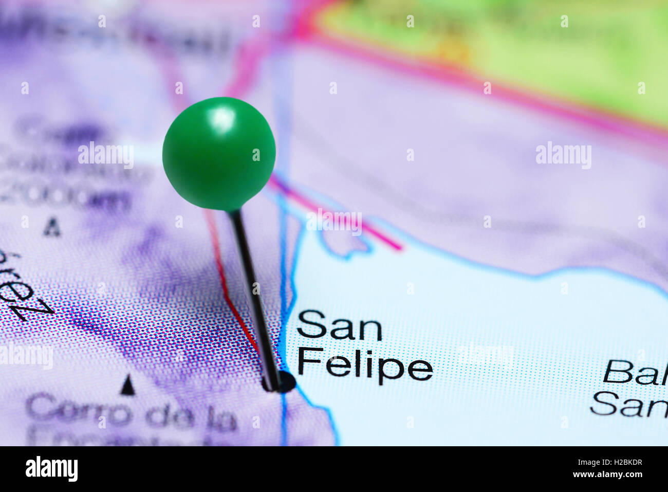 Map Of San Felipe Mexico High Resolution Stock Photography and Images ...