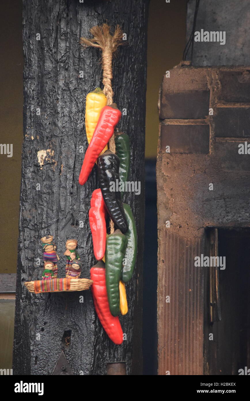 Traditional guatemalan culture objects hanging hi-res stock photography ...