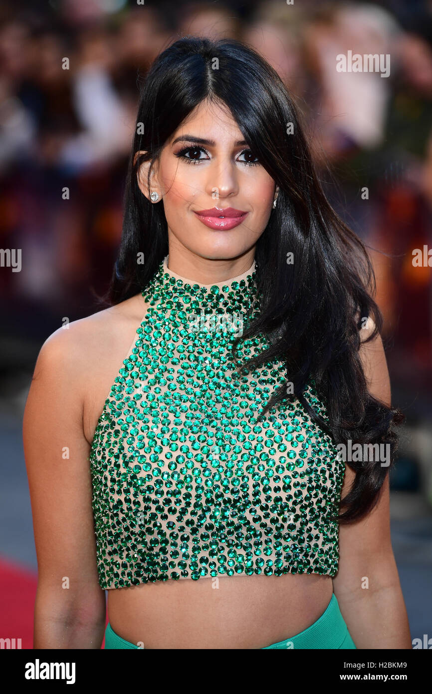 Jasmin Walia attending the european premiere of Deepwater Horizon at ...