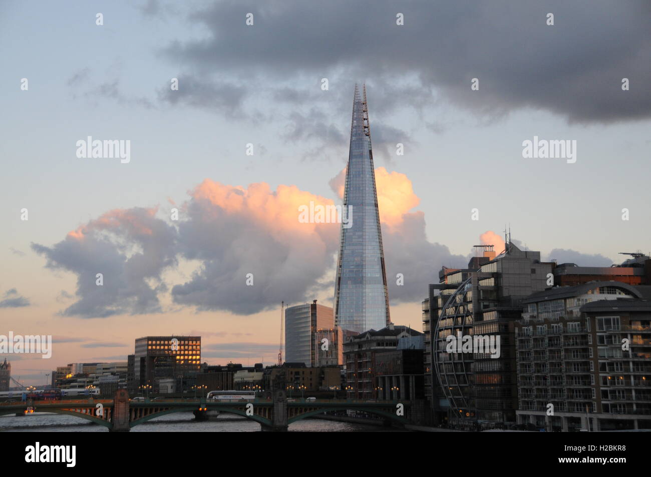 A horizontal image of The Shard skyscraper, London Stock Photo - Alamy
