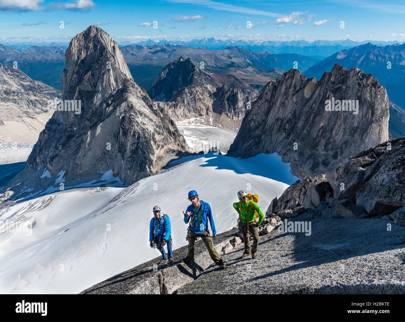 Troy Cobb, Brandon Prince, and Chris Manning on the summit of Pigeon ...