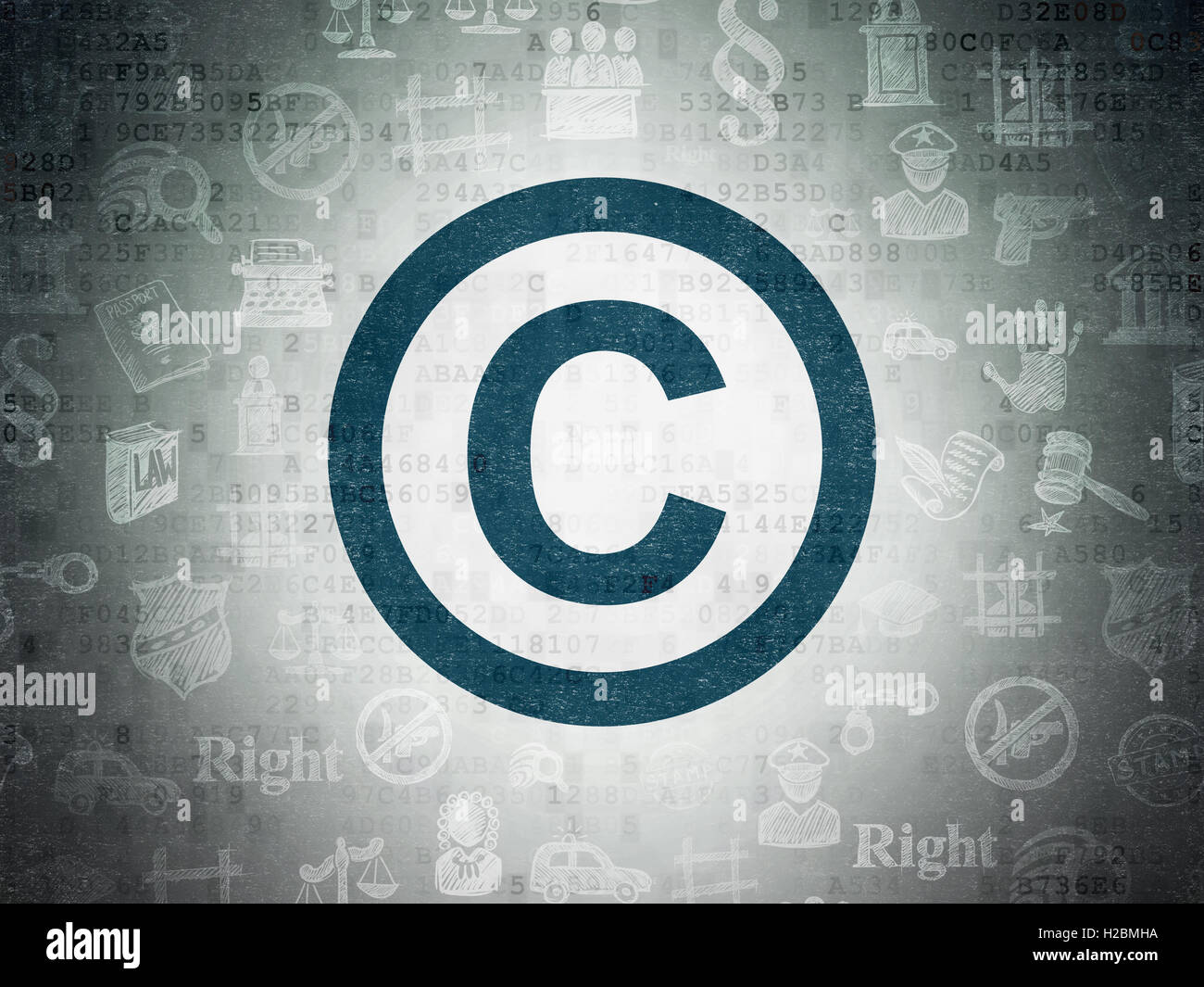 Law concept: Copyright on Digital Data Paper background Stock Photo - Alamy