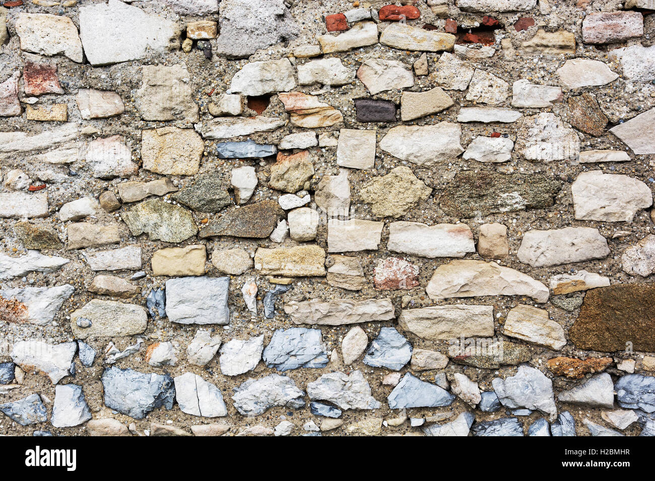 Old stone wall texture. Architectural element. Big stones. Solid ...