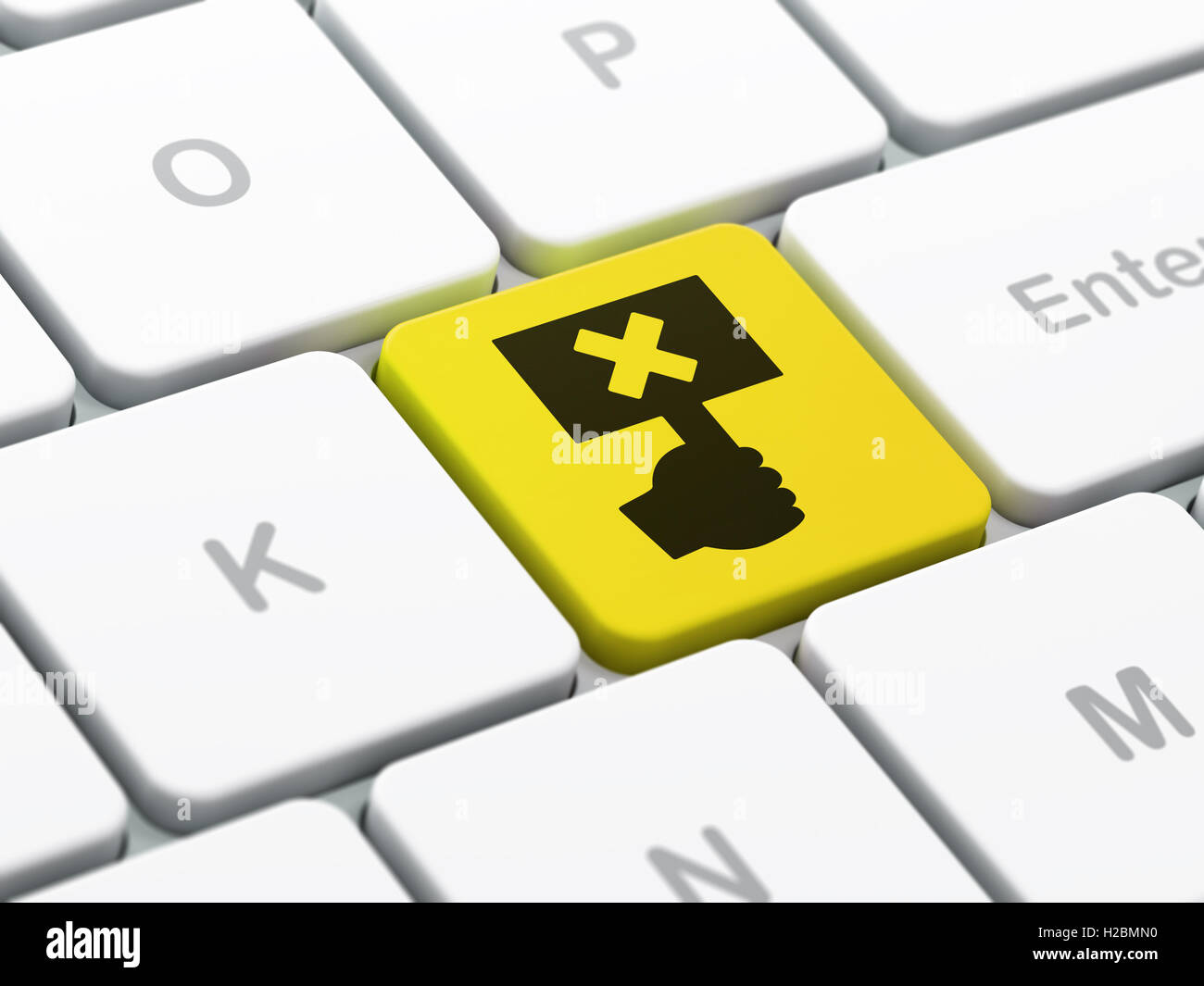 Political concept: Protest on computer keyboard background Stock Photo ...