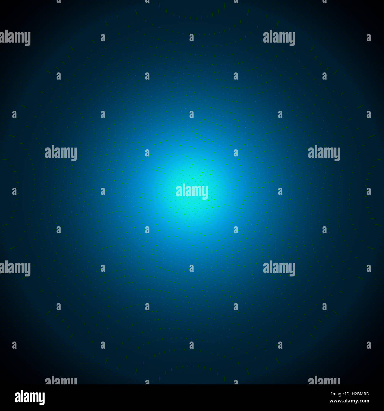 Symmetric abstract texture with green dots on blue background. Square ...