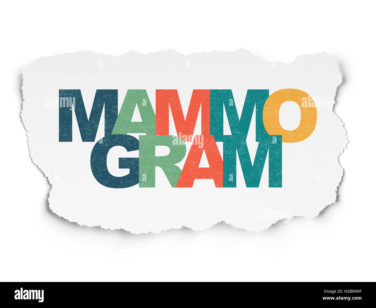 Health concept: Mammogram on Torn Paper background Stock Photo - Alamy