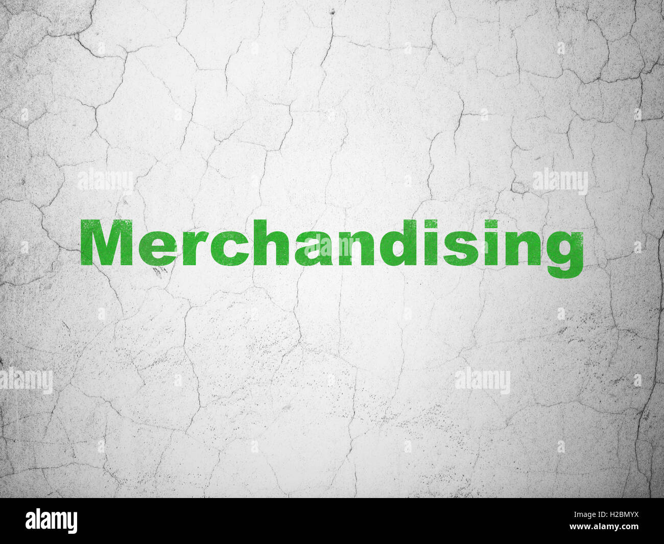 Advertising concept: Merchandising on wall background Stock Photo - Alamy