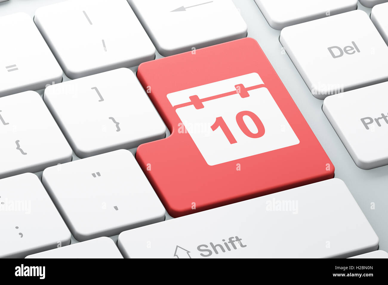 Timeline concept: Calendar on computer keyboard background Stock Photo ...