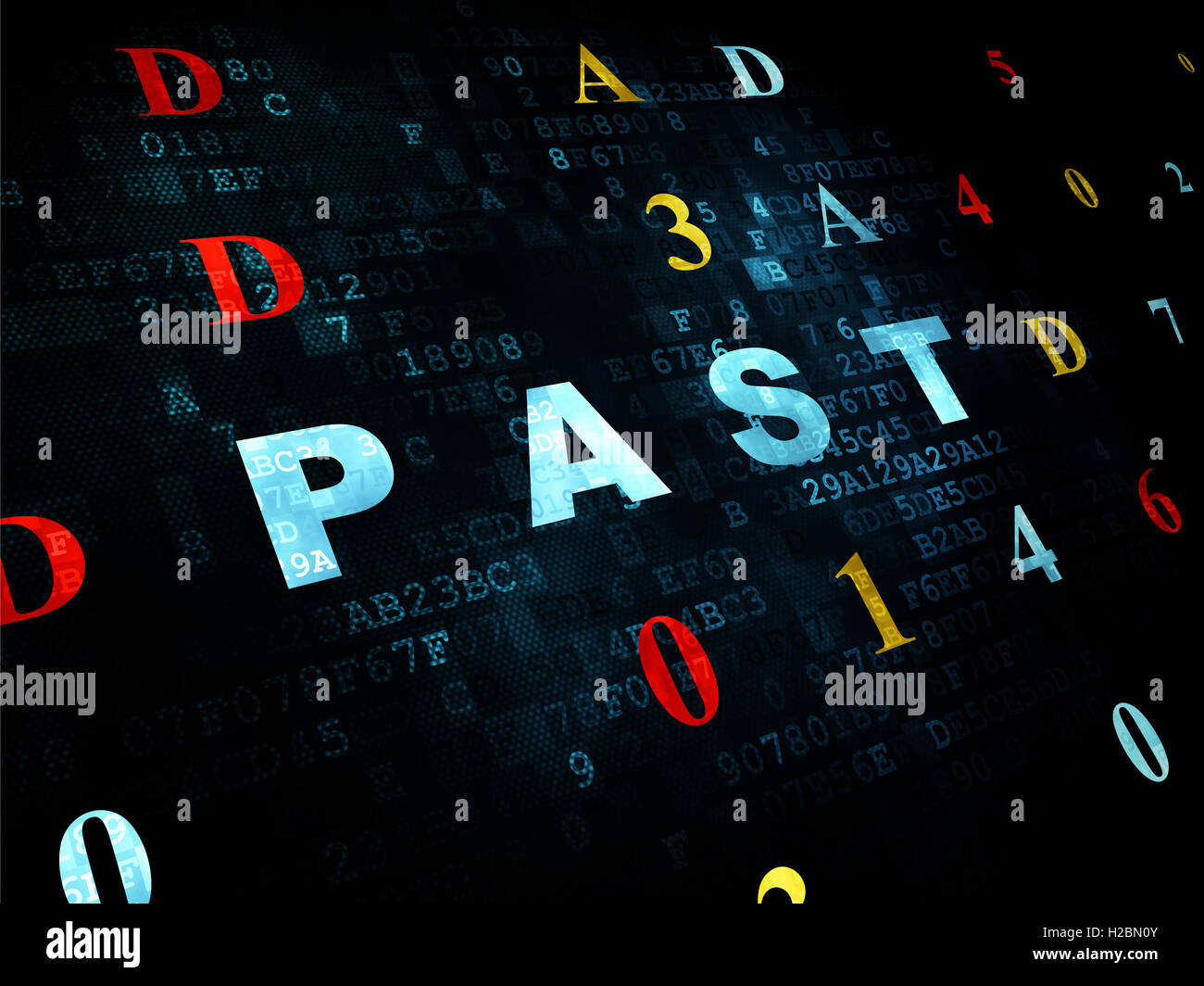 Timeline concept: Past on Digital background Stock Photo - Alamy