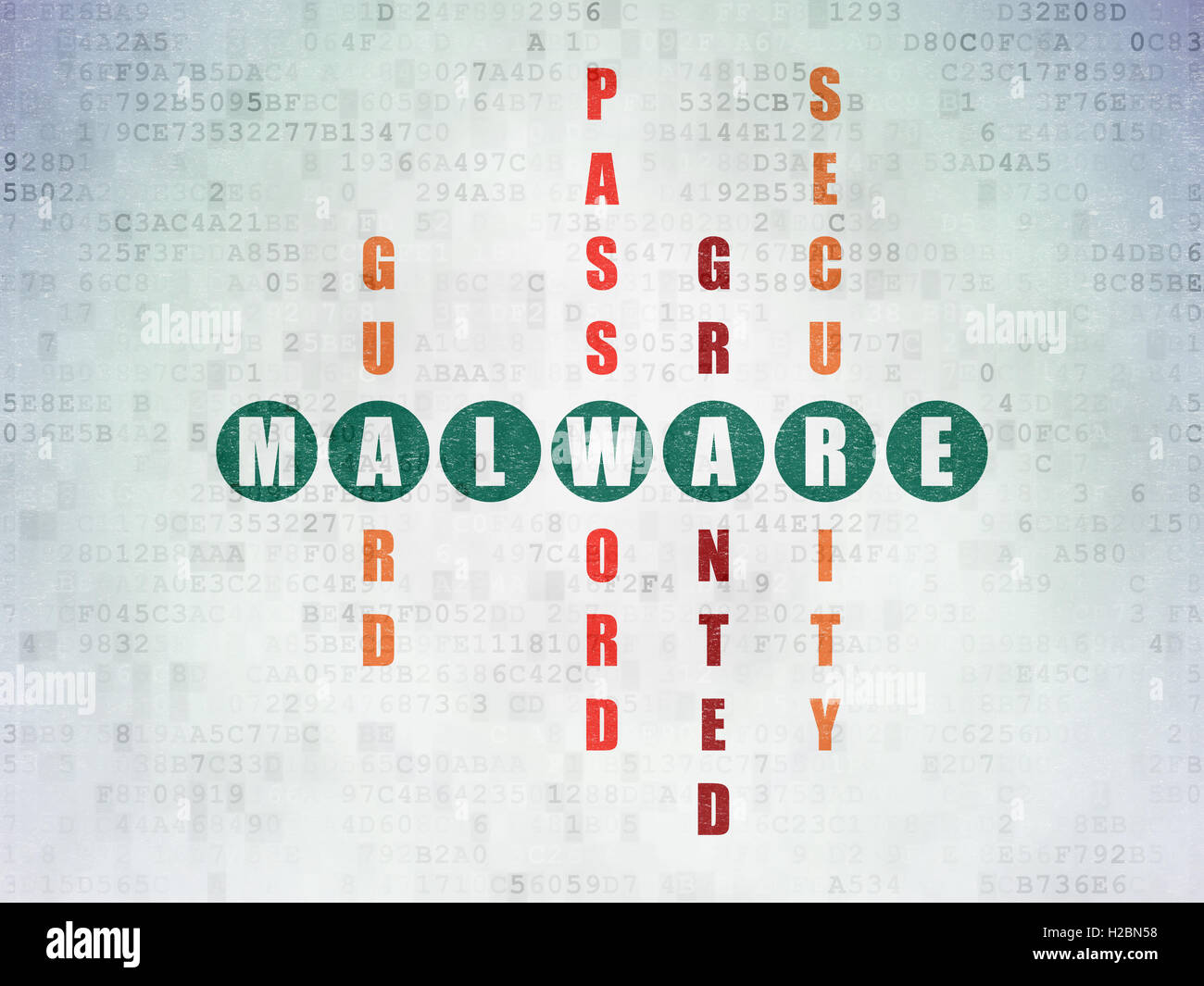 Safety concept: Malware in Crossword Puzzle Stock Photo - Alamy