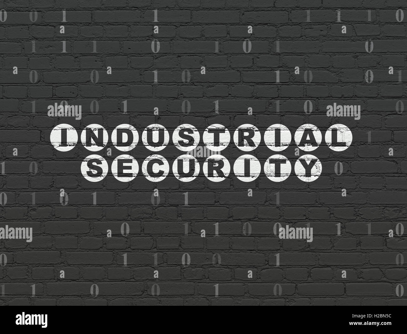 Safety concept: Industrial Security on wall background Stock Photo - Alamy