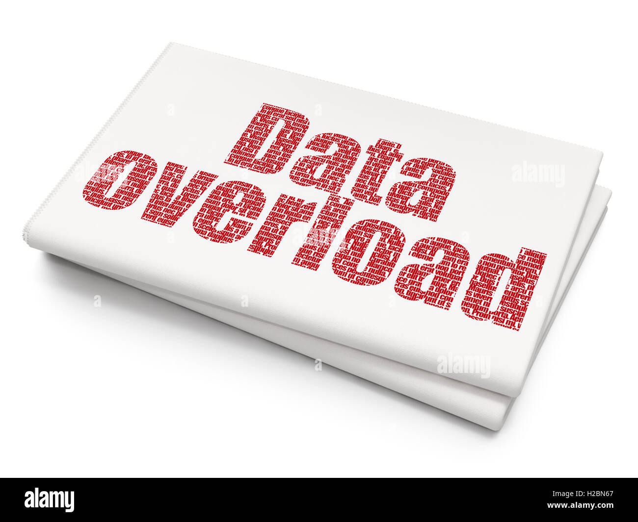 Data concept: Data Overload on Blank Newspaper background Stock Photo ...