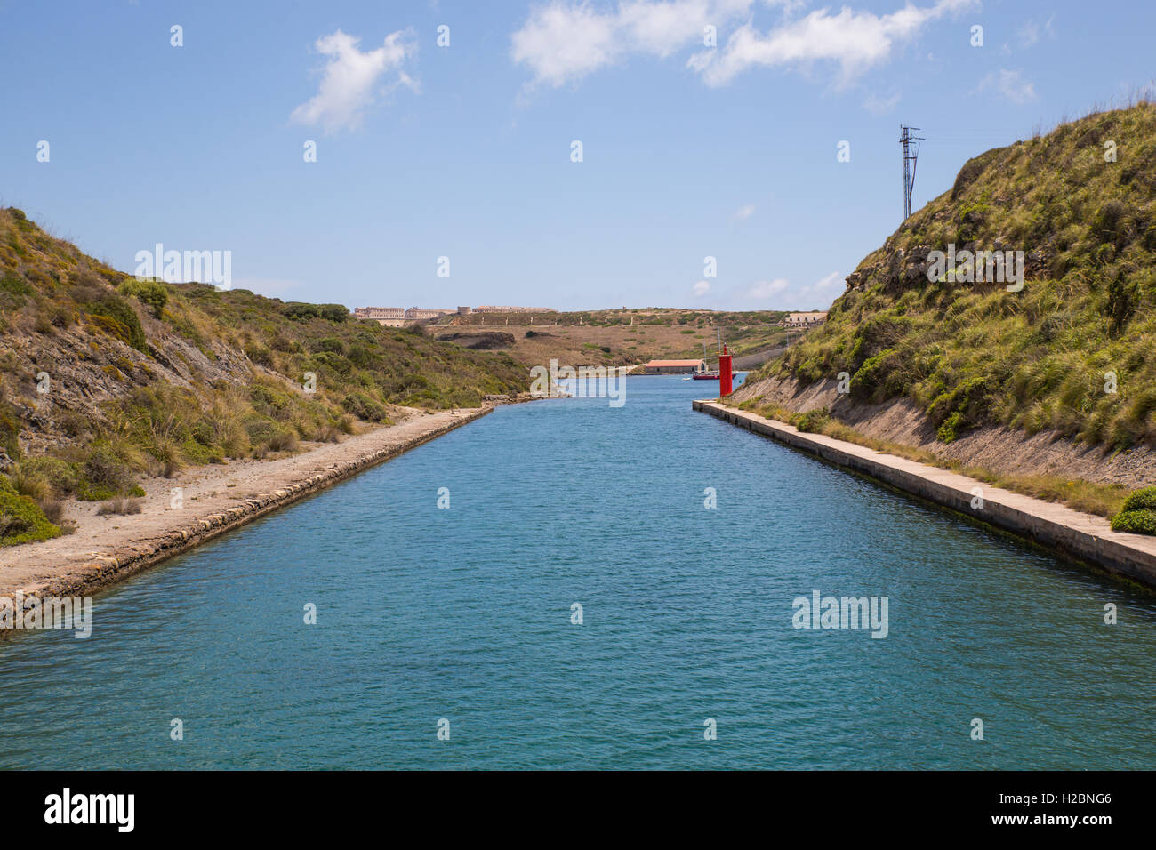 Mahon Harbour in Menorca Stock Photo - Alamy