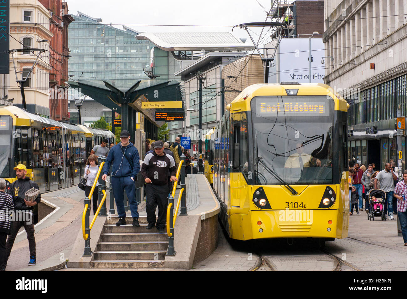Manchester tram hi-res stock photography and images - Alamy