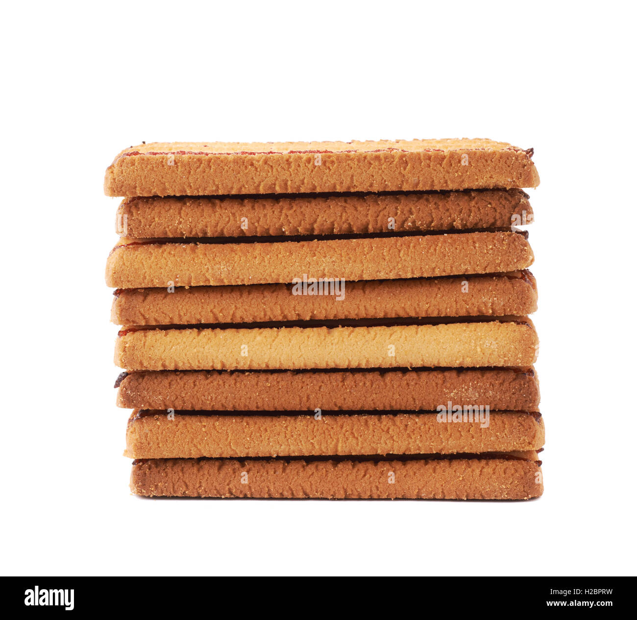 Stack of cookies isolated over the white background Stock Photo - Alamy