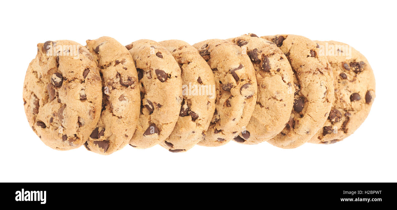 Pile of cookies isolated over the white background Stock Photo - Alamy