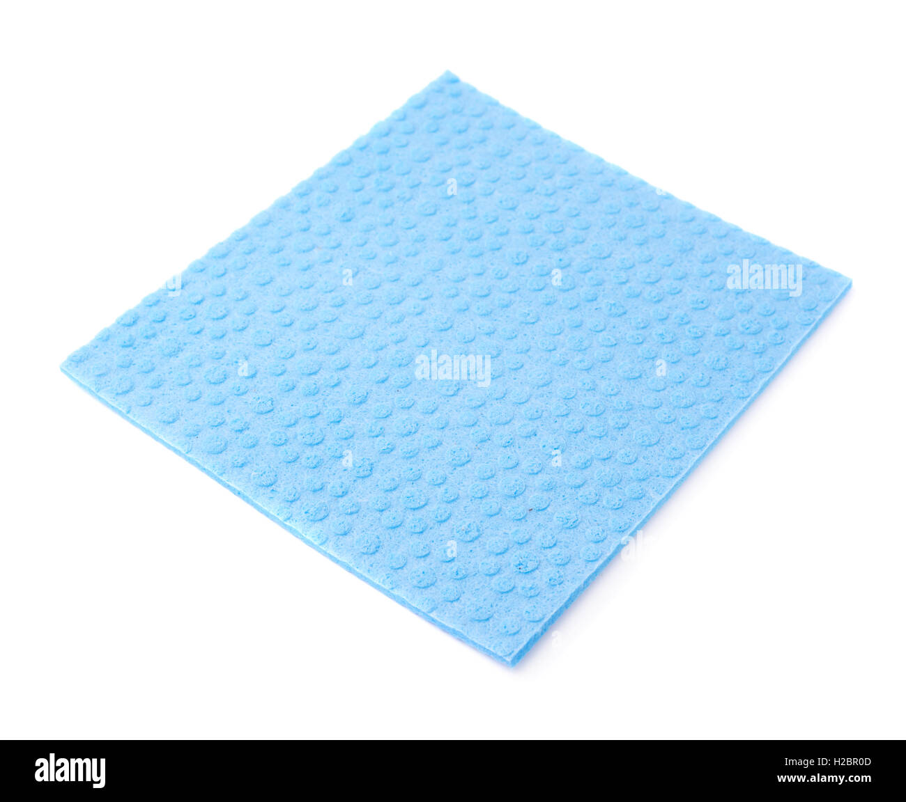 Blue kitchen cleaning napkin rag over white isolated background Stock ...