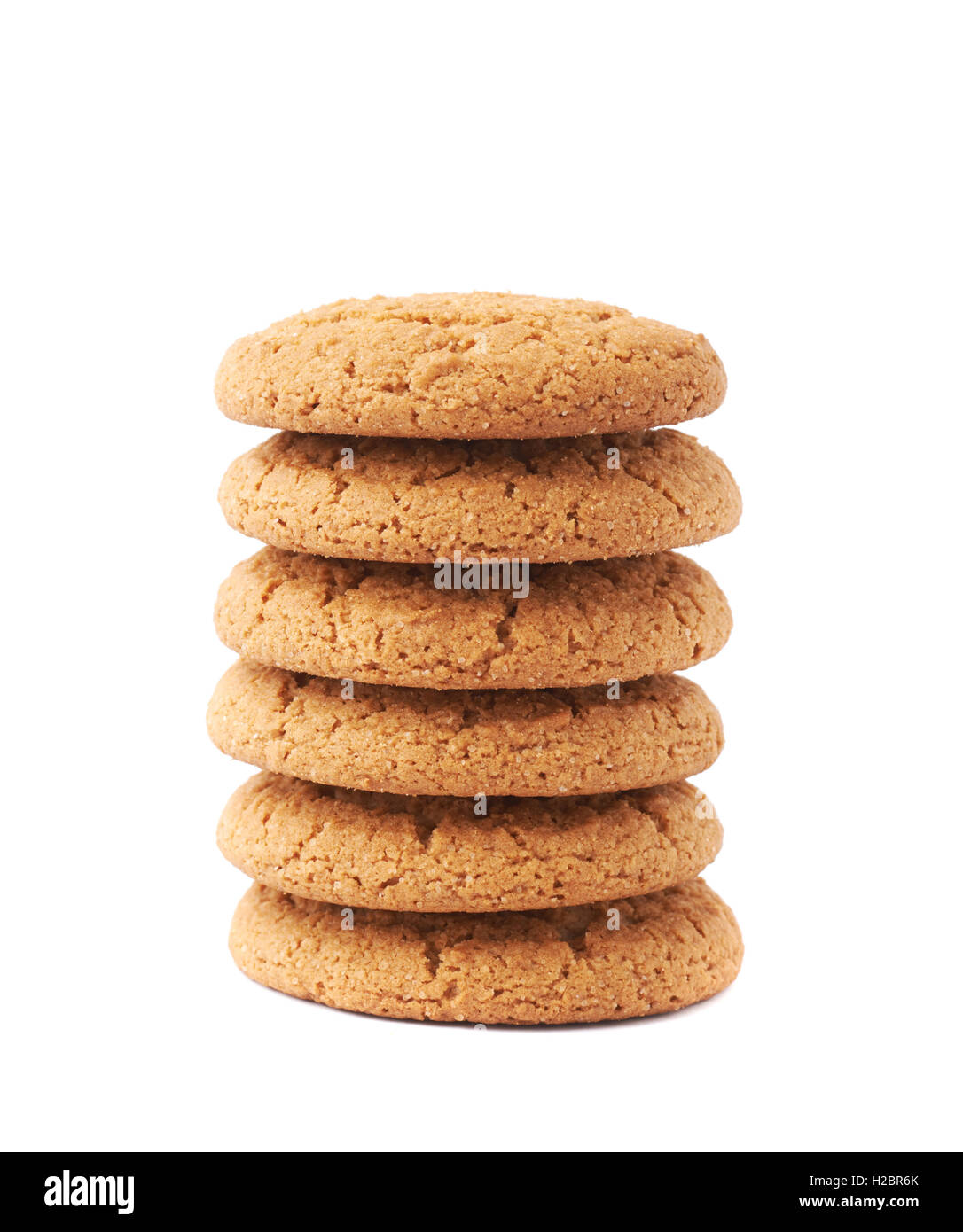 Stack of cookies isolated over the white background Stock Photo - Alamy