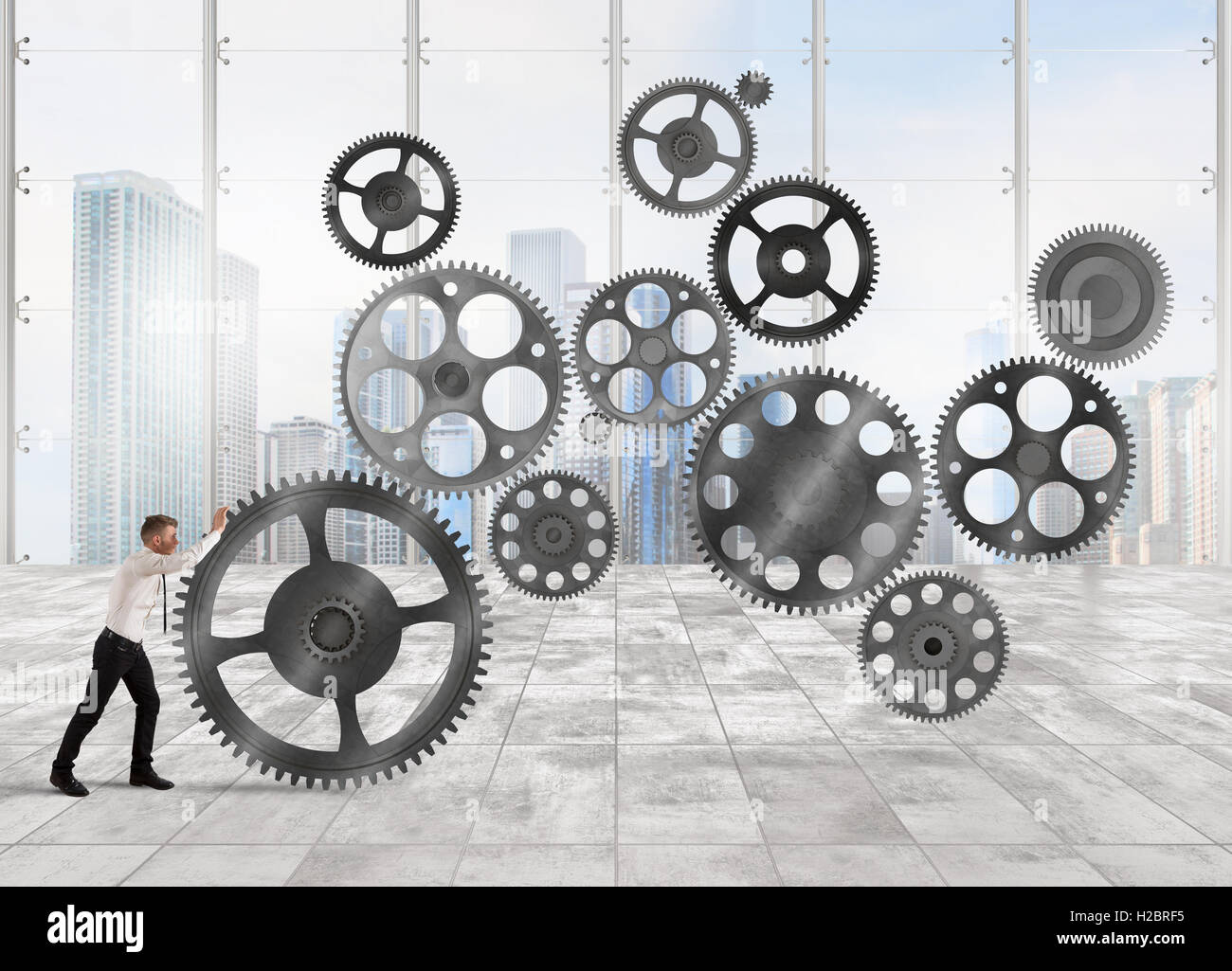 Build a business system Stock Photo - Alamy