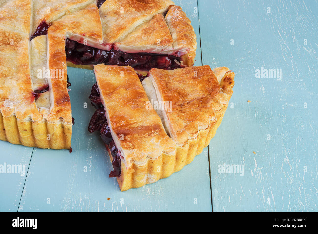 Vintage cherry pie hi-res stock photography and images - Alamy