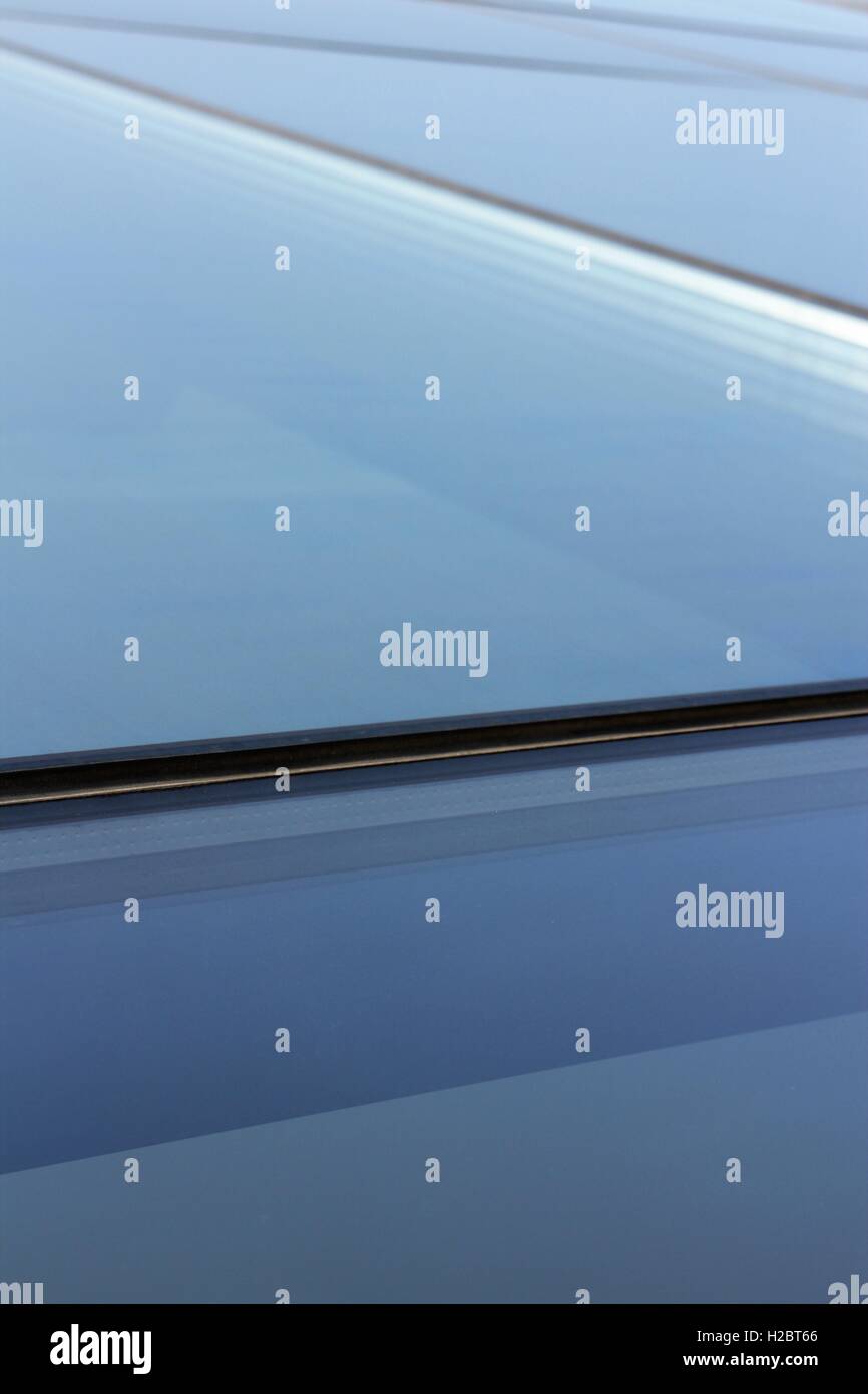 Glass window panes at slanted angle Stock Photo - Alamy