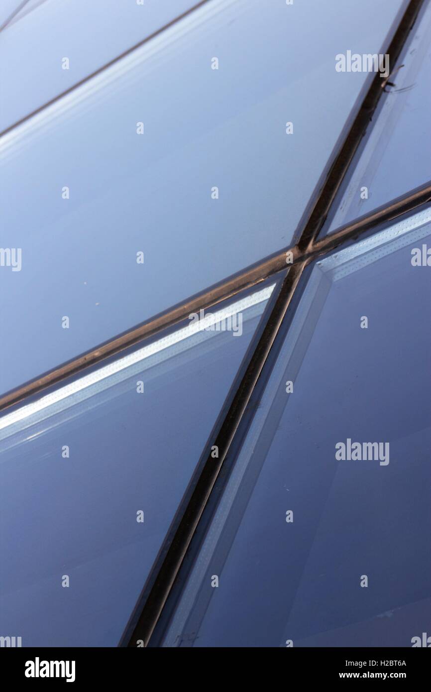 Glass window panes at slanted angle Stock Photo - Alamy